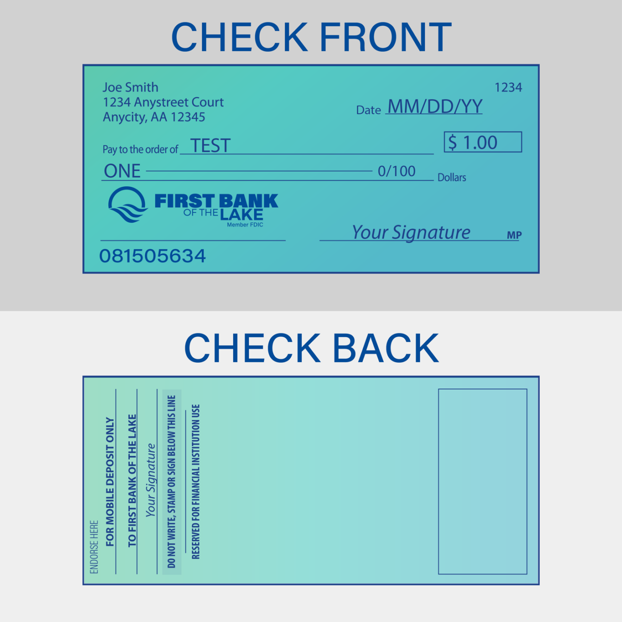 Mobile Deposit - First Bank of The Lake